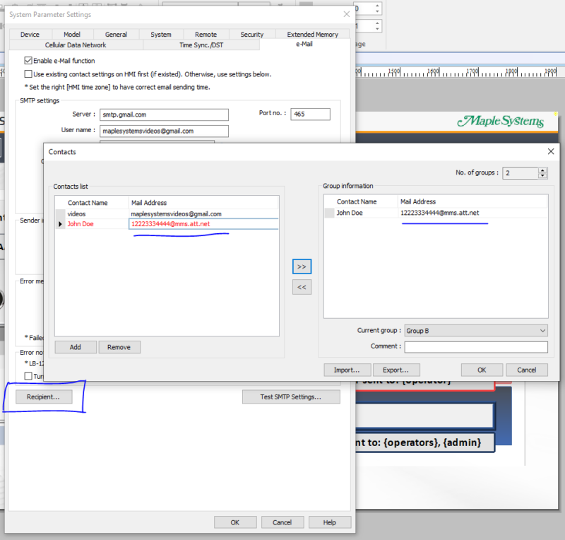 How Do I Send Sms Text Message Or Mms Notifications Out From My Hmi