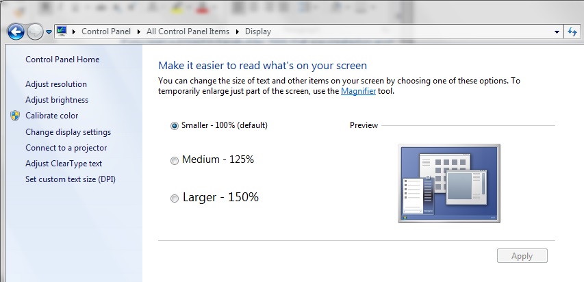 Fonts are too large - Maple Systems