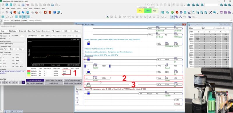 How to Control Motor Speed Using a PID Loop, Pulse Width Modulation and a High Speed Counter ...