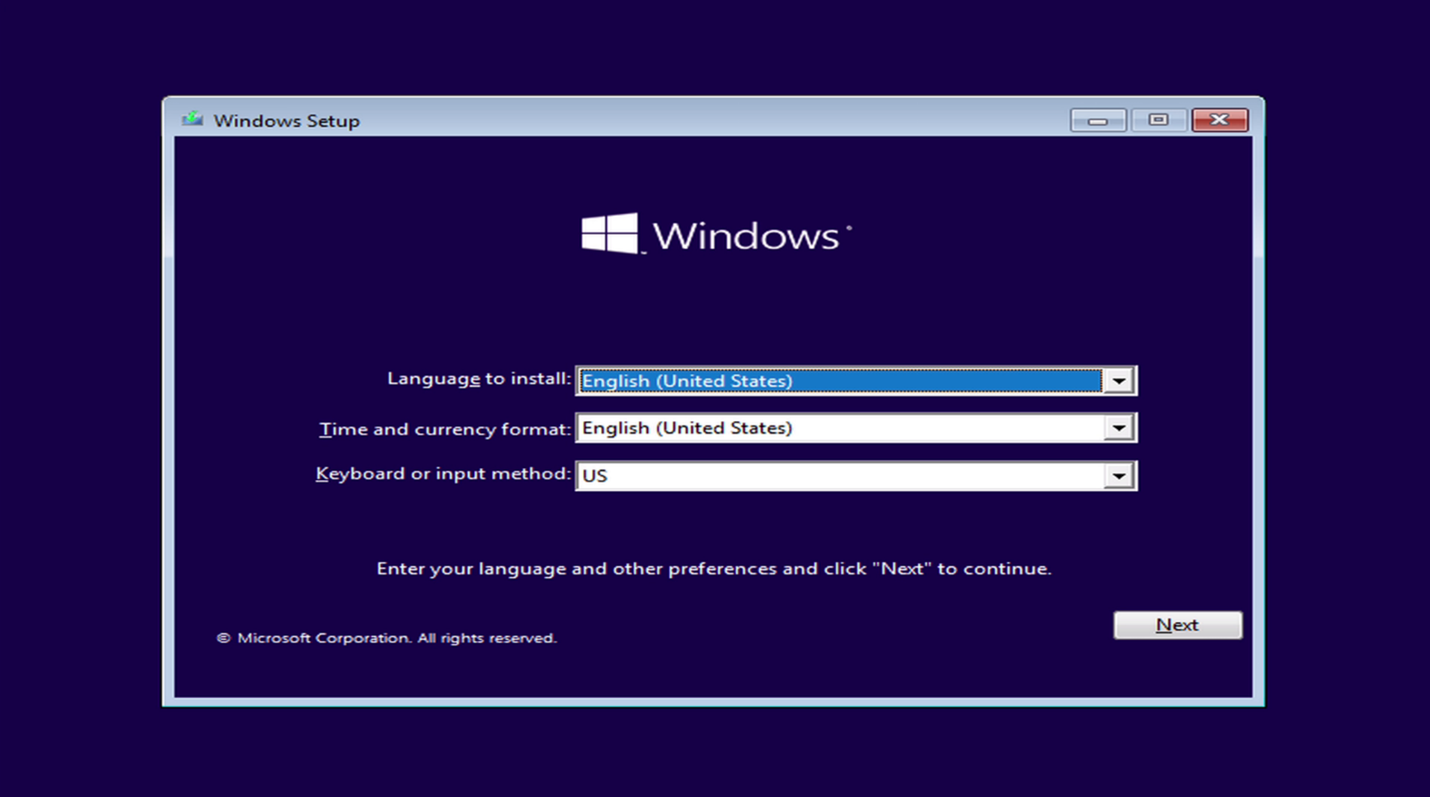 Install Windows using a Bootable USB Drive - Maple Systems