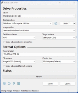 Using Rufus to Create a Bootable Recovery Drive for Windows OS - Maple ...