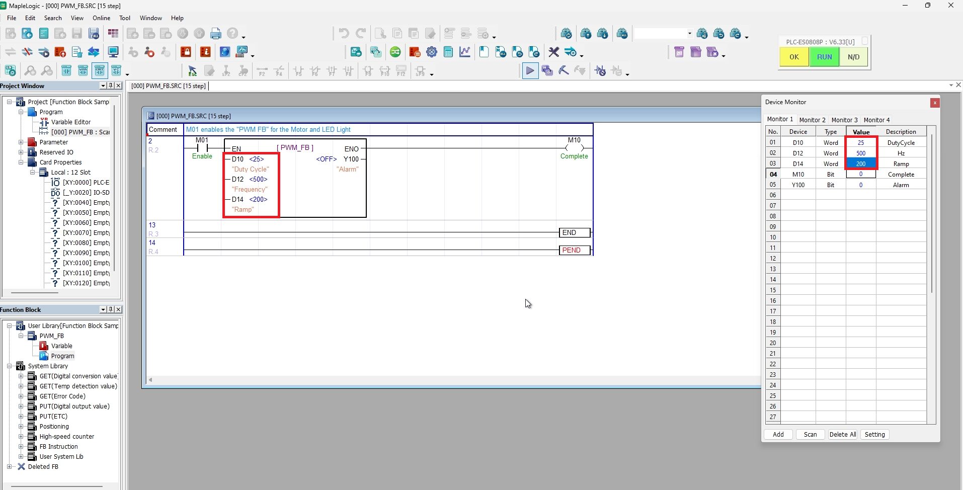 How To Configure A Custom Function Block Maple Systems 3406