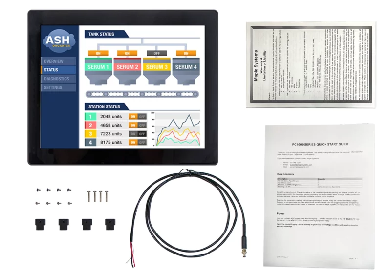 15-Inch Fanless Industrial Panel PC | Capacitive Touchscreen