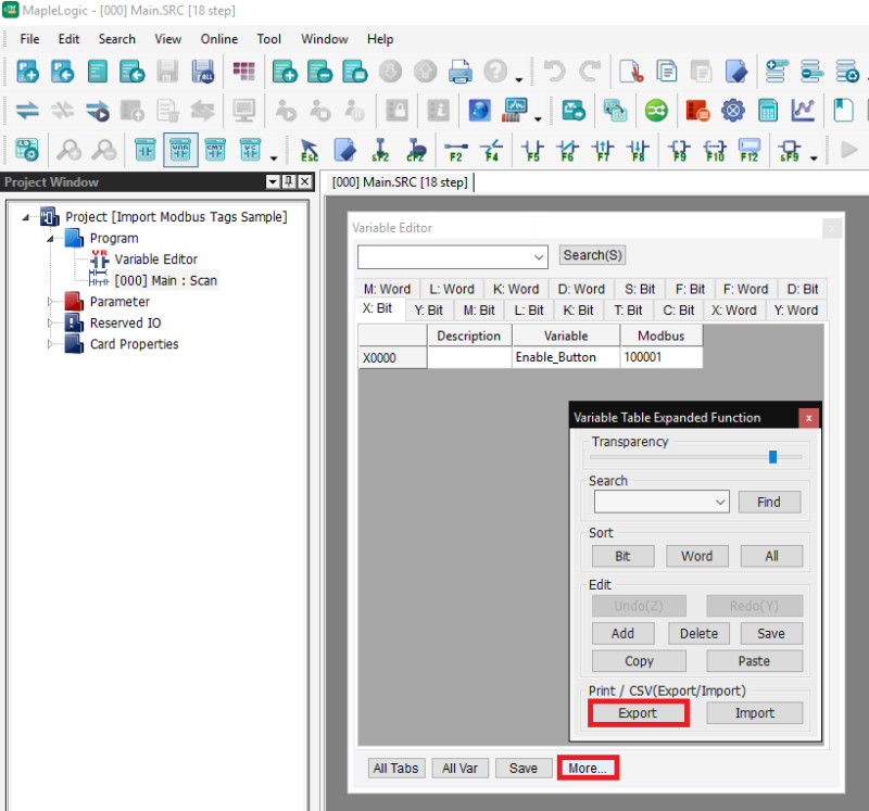 How To Import And Export Modbus Tags Maple Systems